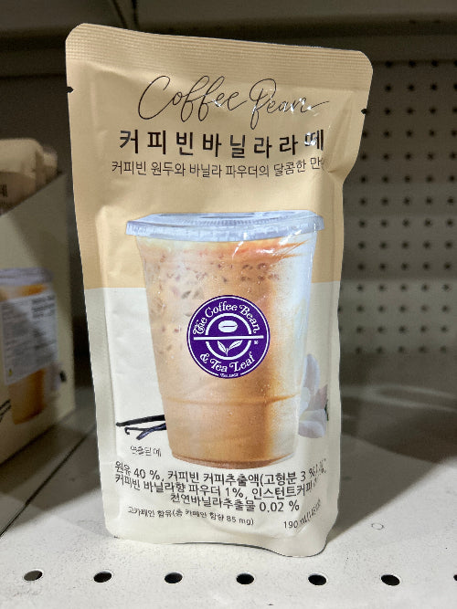 COFFEE BEAN VANILLA LATTE 190m – MEGAMART | MegaKfood