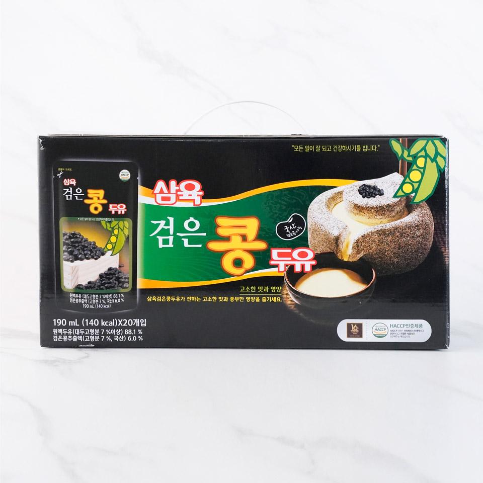 Sahmyook Black Bean Soy Milk 190ml X 20 삼육 검은콩 두유 190ml X 20 – MEGAMART | MegaKfood