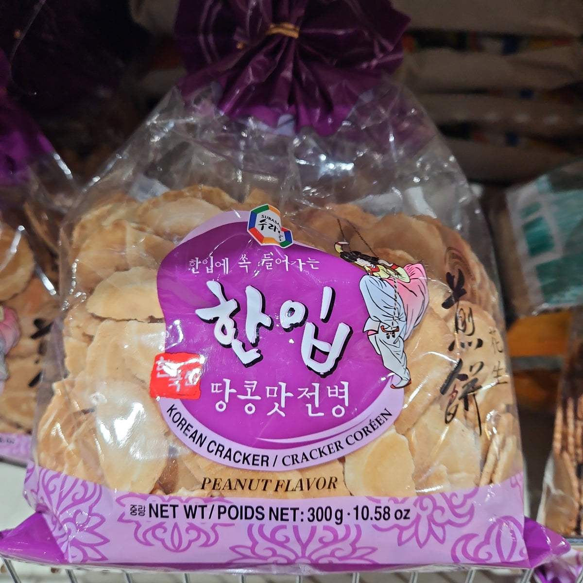 KOREA CRACKER PEANUT SURASANG 300g, 수라상 한입 땅콩맛 전병 300g – MEGAMART ...