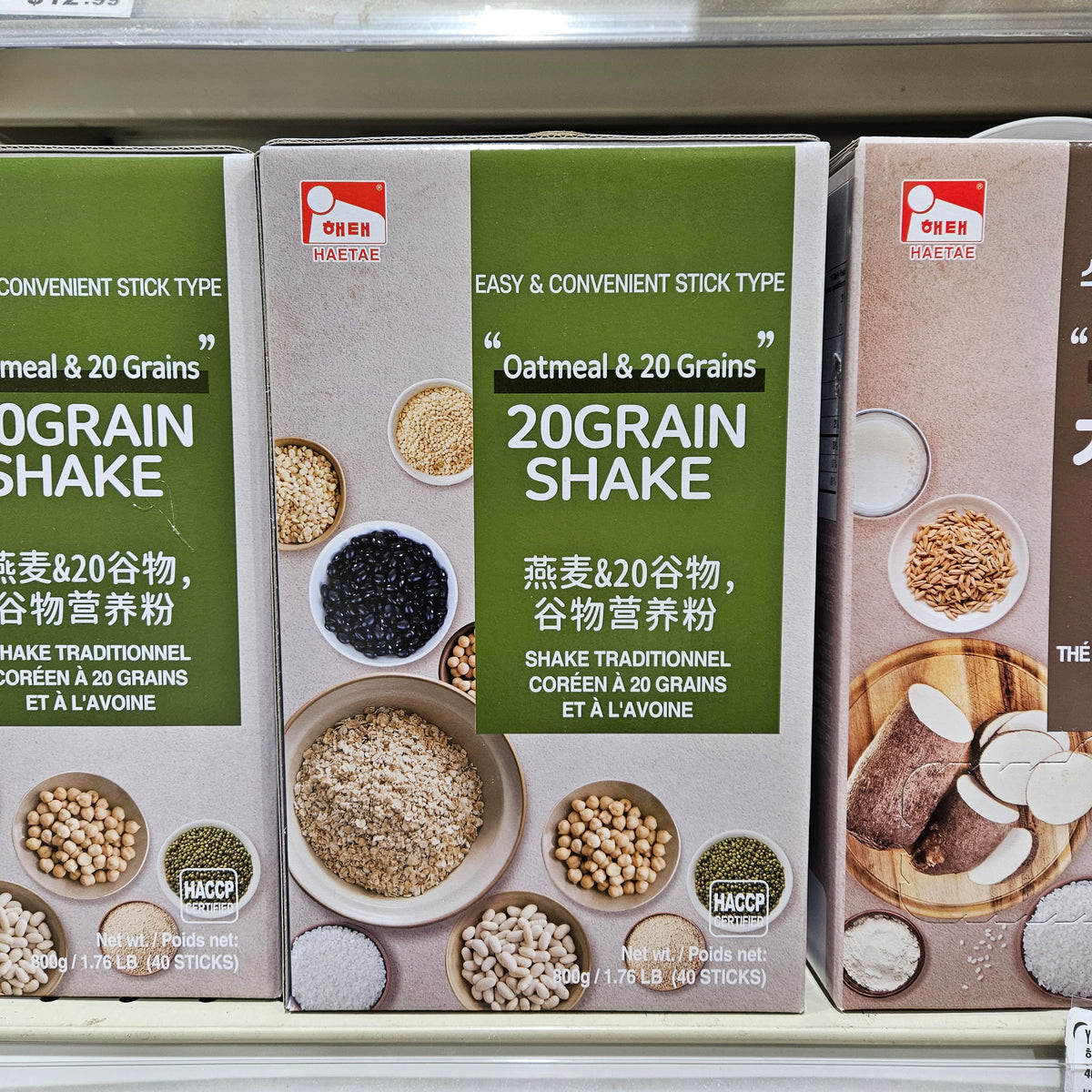 HAE TAE 20 GRAIN SHAKE WITH OATMEAL 40STICKS, 해태 오트밀 20곡 미숫가루 40STICKS ...