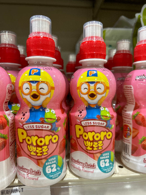 DRINK PORORO STRAWBERRY FLAVOR , 뽀로로 딸기맛 저당 235ml – MEGAMART | MegaKfood