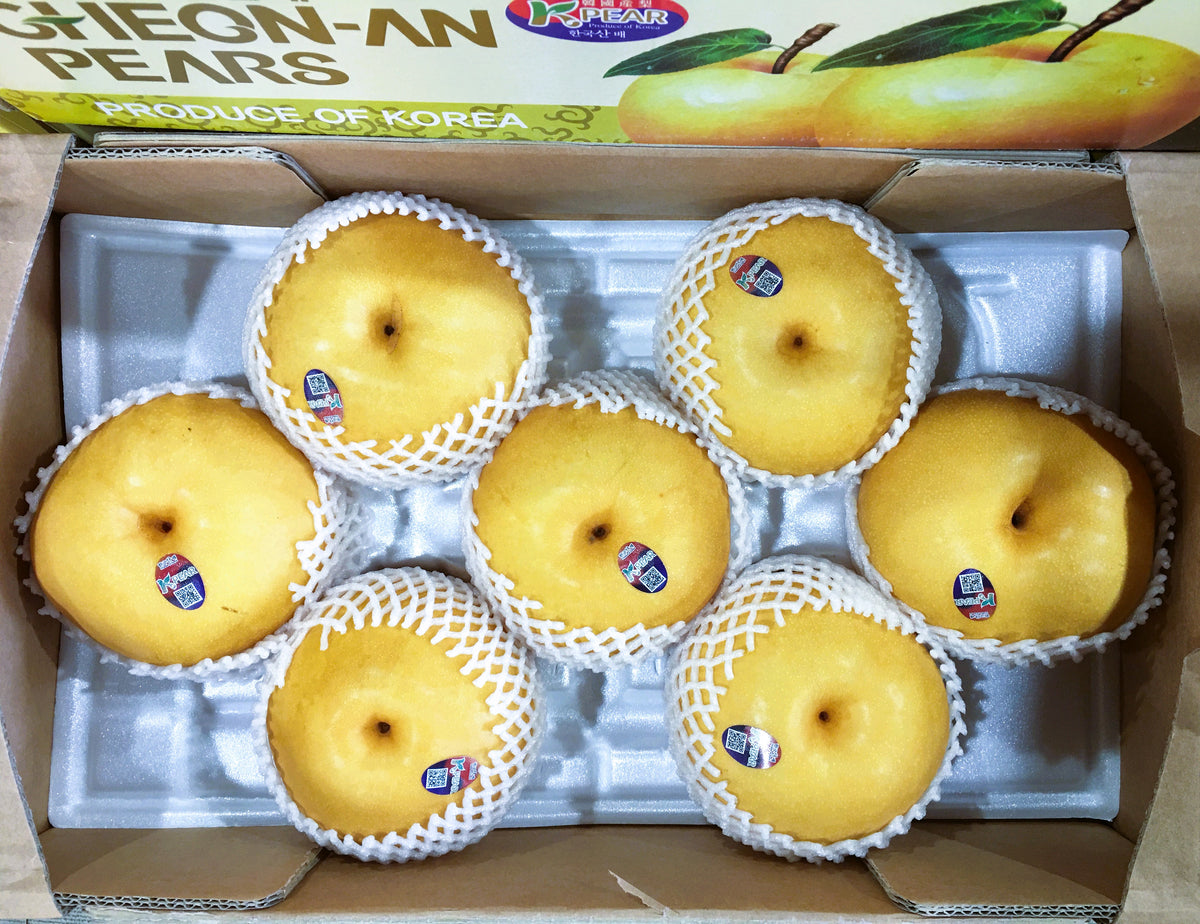 [Mega Fresh ] KOREAN SINGO PEAR 7CT/BOX / 한국산 신고배 7과 BOX – MEGAMART ...