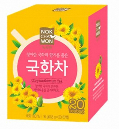 CHRYSANTHEMUM TEA NOKCHAWON , 녹차원 국화차 허브차 0.8g x 20 – MEGAMART | MegaKfood