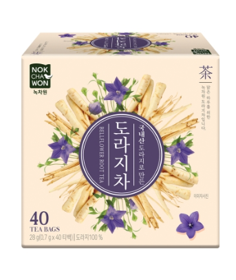 BELLFLOWER ROOT TEA NOK CHA WO , 녹차원 도라지차 7g X40 – MEGAMART | MegaKfood