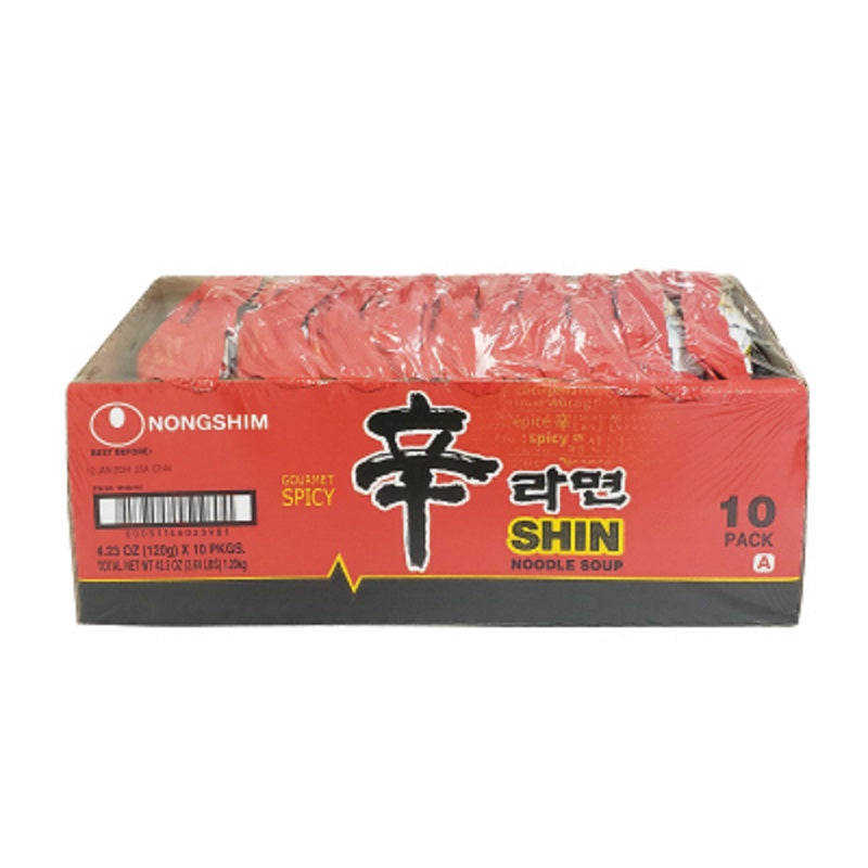 NONGSHIM SHIN RAMYUN BOX 120g x 10P ,농심 신라면 박스 120g x 10입 – MEGAMART | MegaKfood