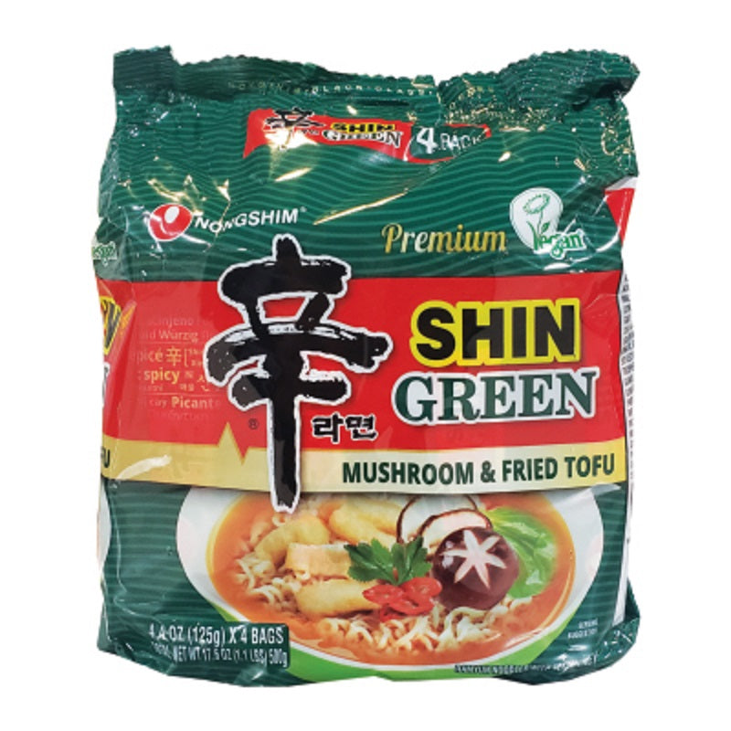 NONGSHIM SHIN RAMYUN GREEN MULTI 125g x 4pk, 농심 신라면 그린 멀티 125g x 4입 ...