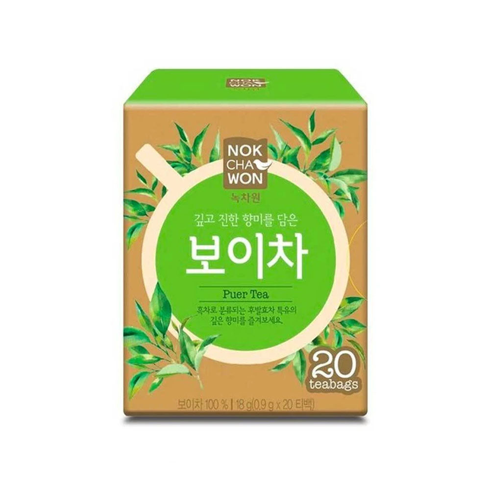 Nok Cha Won Puer Tea 0.03oz X 20 녹차원 보이차 0.9g X 20 – MEGAMART | MegaKfood